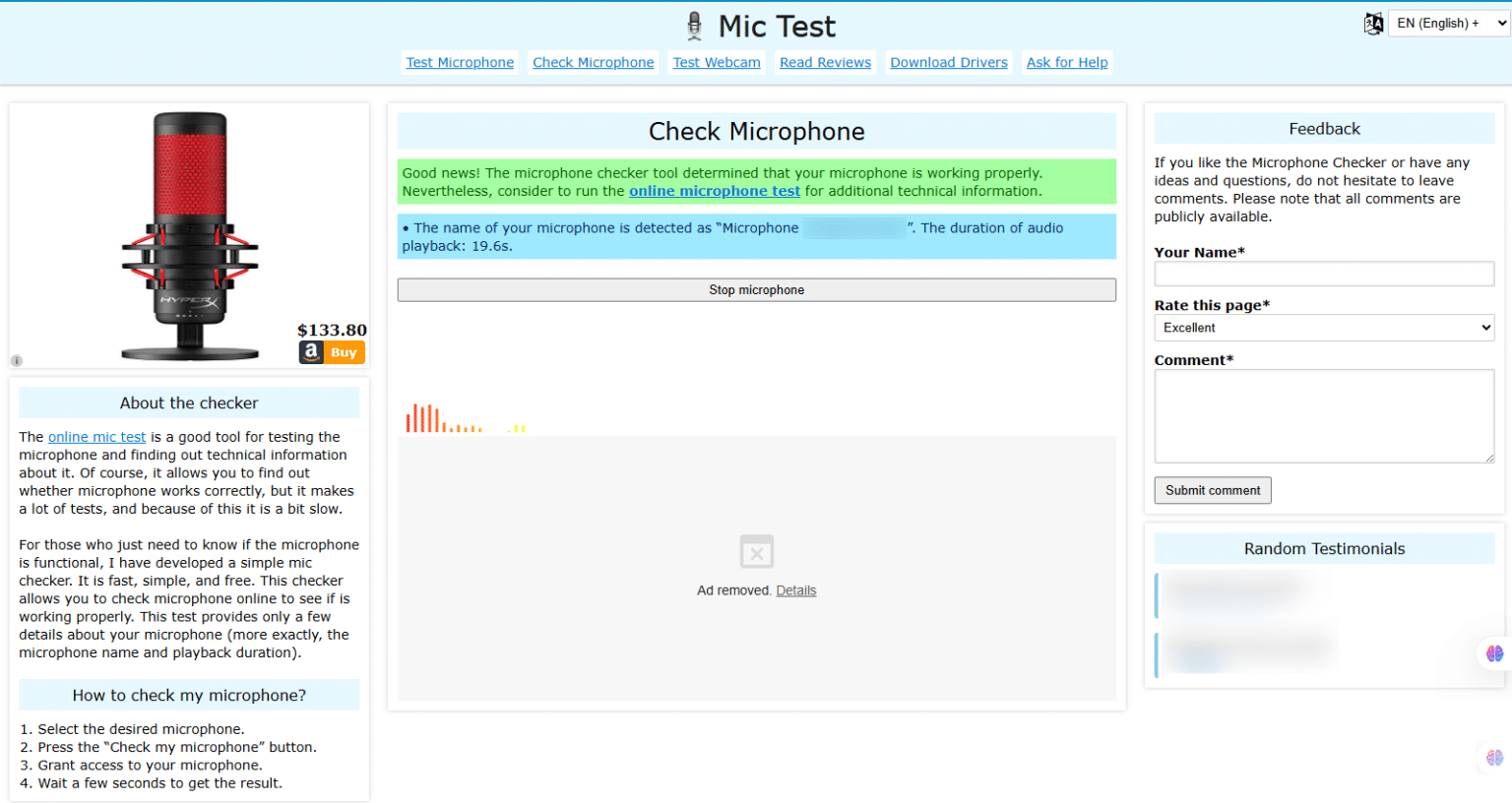 How to Use Your Microphone and Camera With Your Server | Kamatera