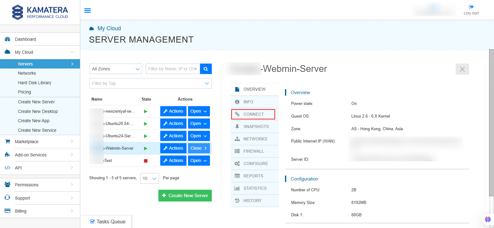 How to Manage Servers with Webmin on Kamatera | Kamatera
