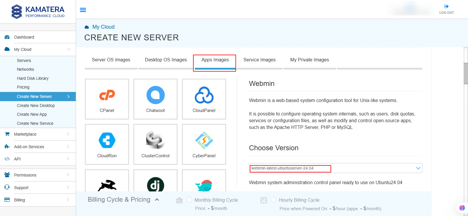 How to Manage Servers with Webmin on Kamatera | Kamatera