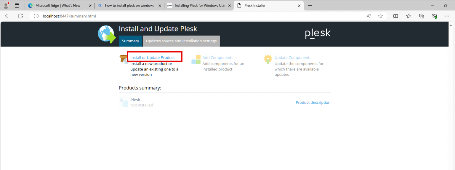 How to install Plesk on a Kamatera Windows Server | Kamatera