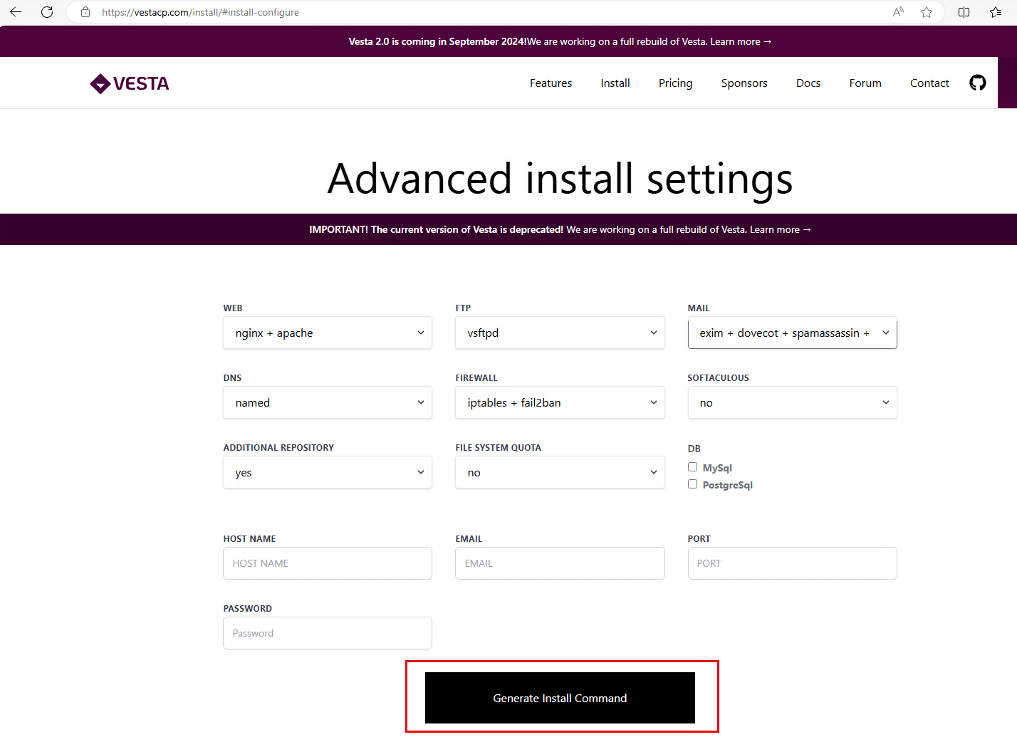 How to install Vesta Control Panel on Ubuntu | Kamatera